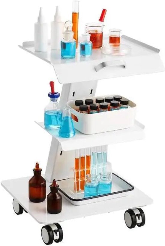 Laboratoriumwagen- Wagen - Kar - Trolley - K-SH003 - 220lbs - Metalen ...