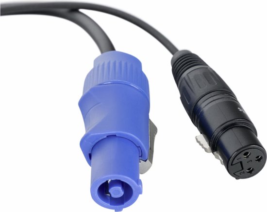Hybrid Cable – Combikabel Power Powercon / 3-pin XLR – DMX – 5m | bol