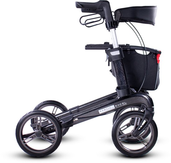 Excel Esprit Carbon Lichtgewicht Rollator - Opvouwbaar en compact - Airglide... | bol