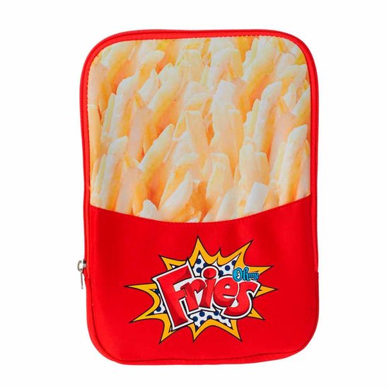 Oh My Pop! Rode Neopreen Tablethoes - Crispy - Zak Patat - 20.5cm X 28 ...