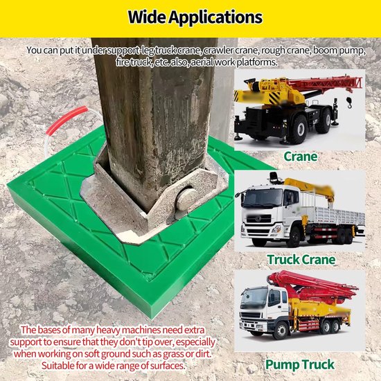 Utility Truck Outrigger Pads met handvat - Waterdichte Stabilisator ...