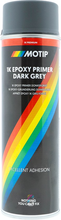 MoTip Epoxy Primer DONKER GRIJS spuitbus 500ml | bol