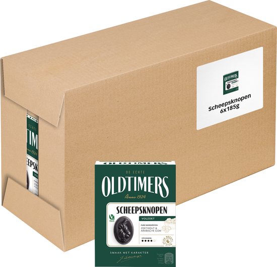 Oldtimers - Drop - Scheepsknopen - 6 doosjes - 185 gram | bol