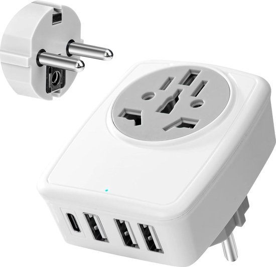 Universele reisadapter - Amerikaanse stekker naar Europees stopcontact ...