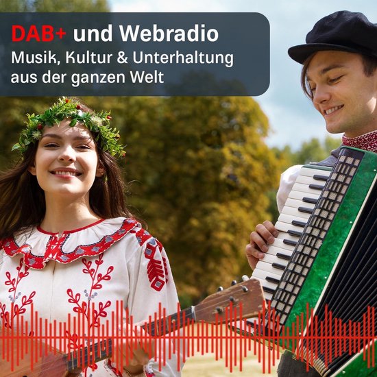 DAB Plus radio met EWF-functie - digitale DAB+ en FM wifi-radio met ...
