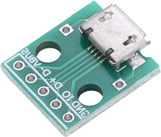 USB Naar DIP Board 5-Pin - USB C Breakout - Micro USB DIP Adapter - Vrouwelijke -... | bol