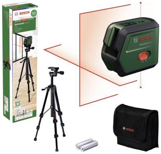 Bosch Home and Garden UniversalLevel 2 Set Kruislijnlaser Reikwijdte ...
