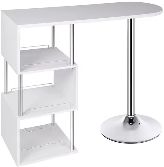 J&R Bartafel - Eettafel - Tafel - Bar - Met opbergruimte - Modern ...