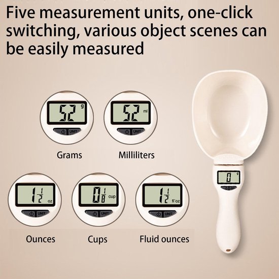 Electronic Measuring Spoon for Kitchen, Digital Weighing Tool for Food ...