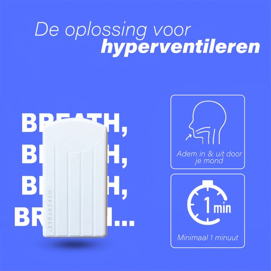 Hyperfree - Ademhalingscasette - Hyperventilatie Apparaat - Hulpmiddel ...