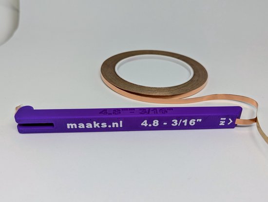 MaaksNL® Koperfolie Hand Foiler - 4.8mm - Paars - Tiffany Glas in Lood ...