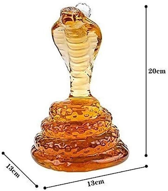 Flessenrek Wijnrek Wijnglashouder King Cobra Snake Whisky Decanter ...