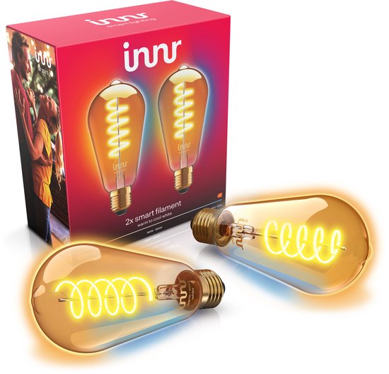 Innr E27 filament lamp - werkt met Philips Hue* - Zigbee - LED smart ...