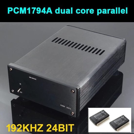 JINGERL Dubbele parallel DC50 PCM1794 Hifi DAC Optische coaxiale 24bit ...