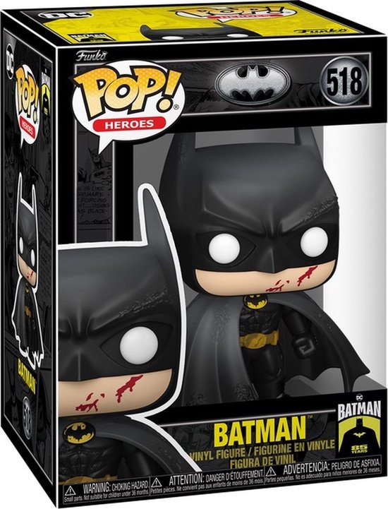 Pop Heroes: Batman 85th Anniversary - Batman With Blood Funko Pop #518 ...
