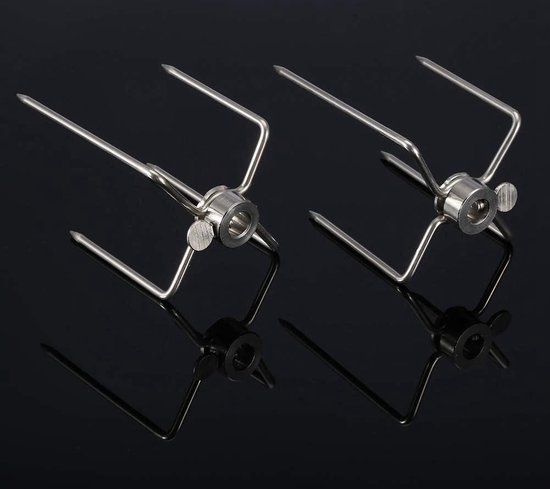 Barbecue Vork 2 STKS Multifunctionele Rvs Spit Vorken - Kip Grill ...