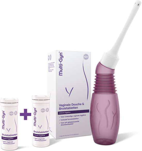 Multi-Gyn Vaginale Douche & 20 Bruistabletten - Vaginale Douche voor Intieme Hygiene,... | bol