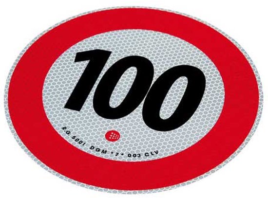 Speed limit sign. 100 km/u | bol