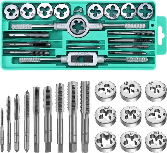 De rien! Voici le titre modifié : Jeu de 20 tarauds et filières de tailles métriques... | bol