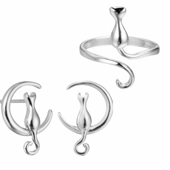 2-Delige set kismo- Ring en Oorbellen | bol