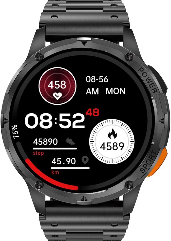 Royal Empire AK59 Smartwatch - Heren - AMOLED scherm - Stappenteller ...