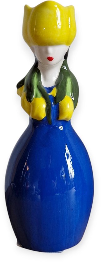 Daan Kromhout - Vaas - Tulpenvaas - Lucy Dutch Woman - Donkerblauw ...