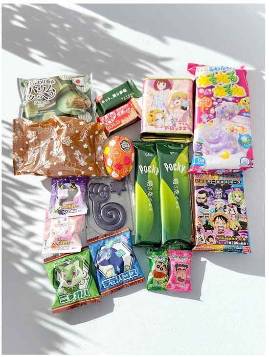 Japanse Surprise Sample Snack Box - Snoep - Koek - Hartig - Drinken ...