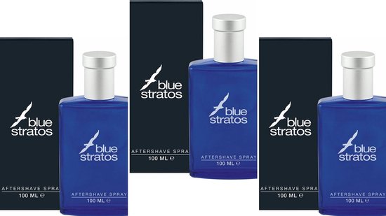 Blue Stratos Aftershave Spray 3 x 100 ml | bol