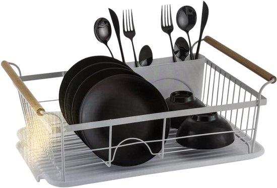 Kadirelli Afdruiprek met Lekbak - Wit - Afwas Druiprek Droogrek Met ...