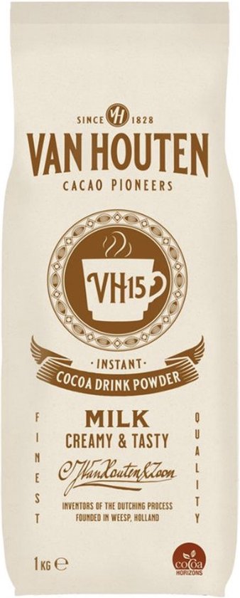 Van Houten Cacao Choco Drink VH 15 16% 1kg - milk creamy & tasty | bol