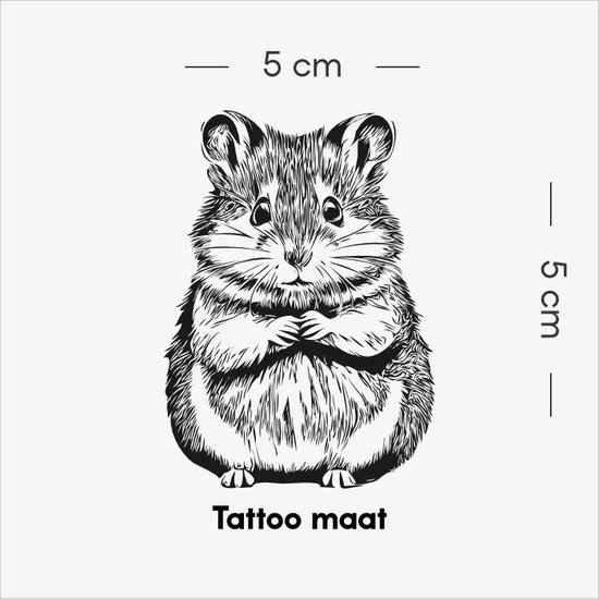 Knusse Knabbelaar: Hamster - Tijdelijke Tattoo volwassenen ...