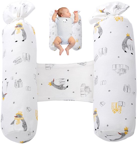 Anti-rolkussen voor baby, 1 paar verstelbaar babyzijslaapkussen, zacht ...