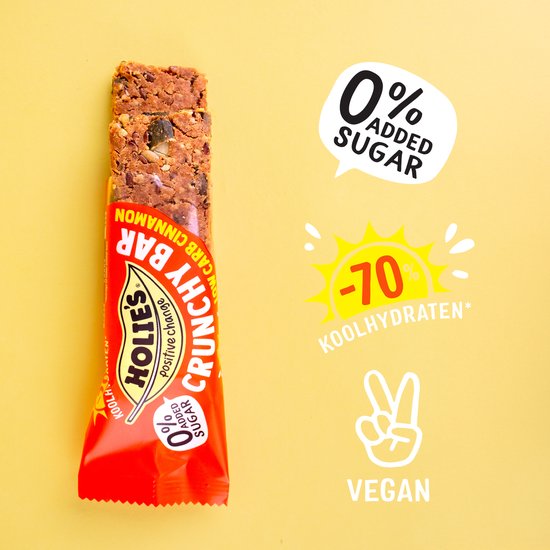 Holie's Crunchy Bar Low Carb Cinnamon 3x2 repen - reep - suikervrij ...
