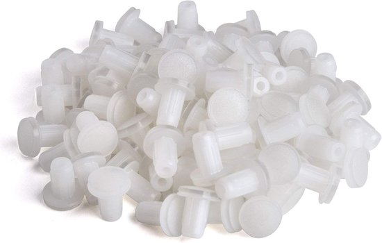 Kozijnbuffer Wit - Deurbuffer - Stootdoppen - Aanslagdemper voor Deuren ...