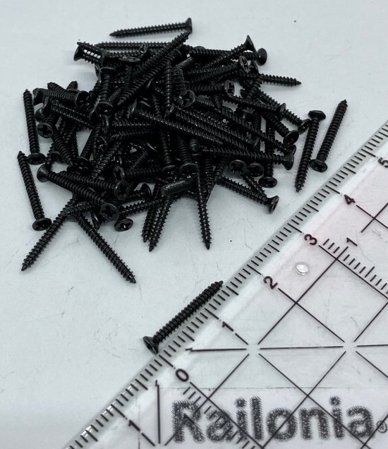 100 stuks RAILSCHROEVEN voor MÄRKLIN M / C RAIL, refr. 7299, 16 mm | bol