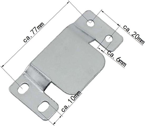 2 stuks metalen meubelverbinders - bankverbinders (1 paar) | bol