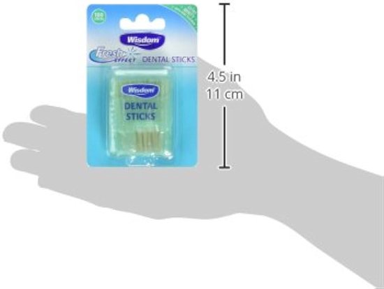 Wisdom Dental Sticks - 100 Tandenstokers met Verfrissende Mintsmaak ...