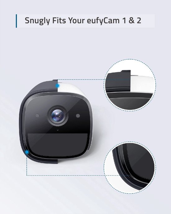 Eufy Cam 1 & 2 (pro) Siliconencase Skin (4-Pack) - Zwart | bol