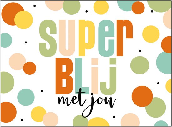 Kaart - Eyecandy - Super blij met jou - EC43-E | bol