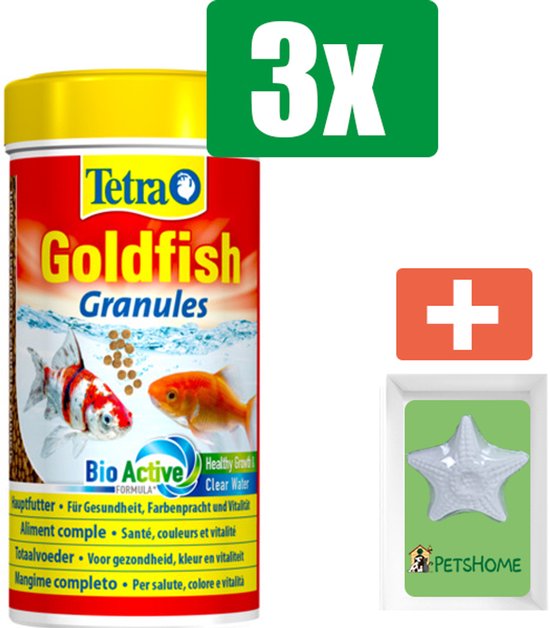 Tetra Visvoer goldfish granules 250 ml - 3 stuks - Vissenvoer - Aquarium - Inclusief... | bol
