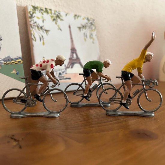Bernard & Eddy Miniatuur wielrenner - Tour de France - Handgeschilderd ...