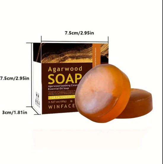 Zeepbar voor mannen. Agar wood zeep | bol
