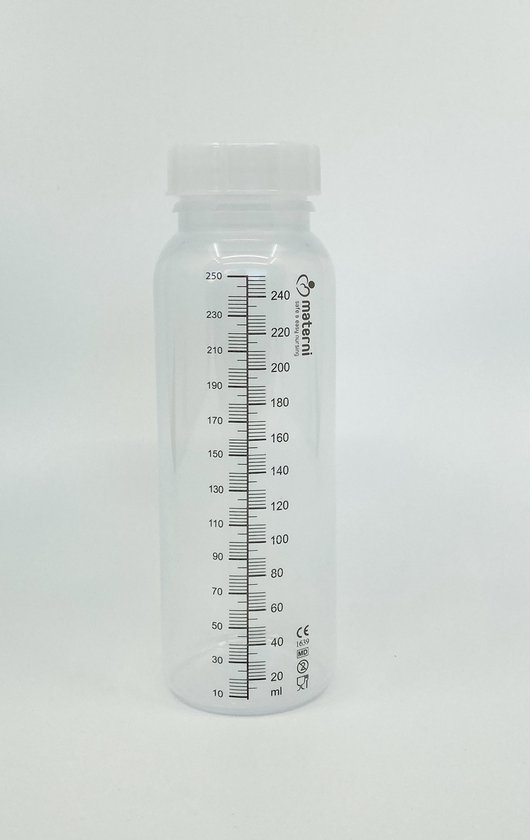 Materni Moedermelk Bewaarfles - 240 ml met dop borstvoeding - 10 stuks | bol