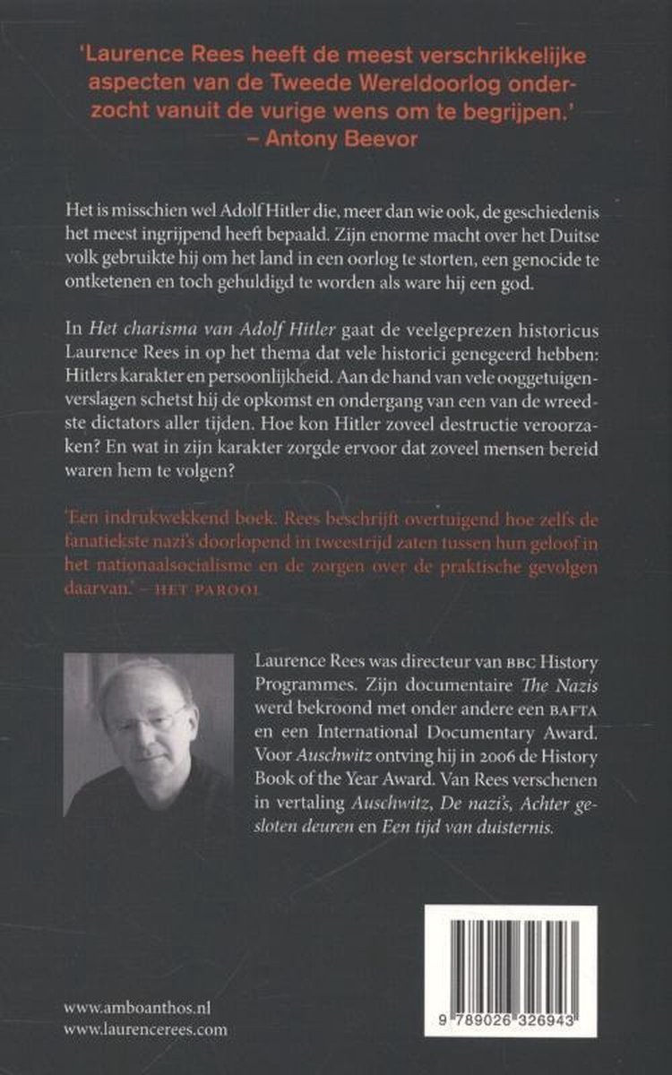 Het charisma van Adolf Hitler | 9789026326943 | Laurence Rees | Boeken ...