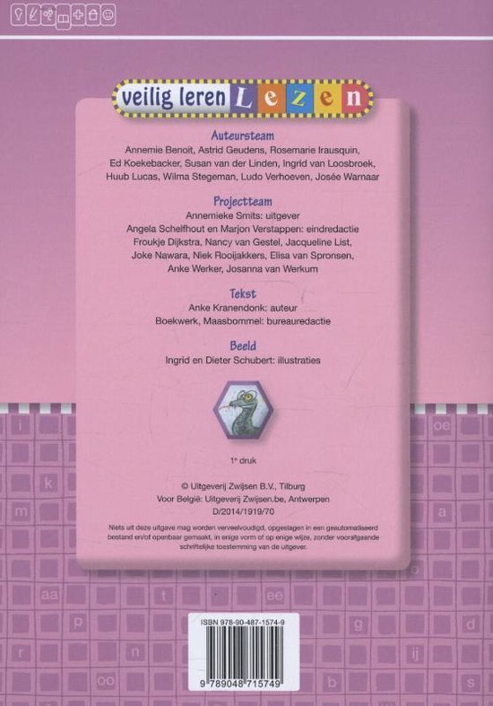 Leesboek zon kern 7, Veilig leren lezen, Anke Kranendonk ...