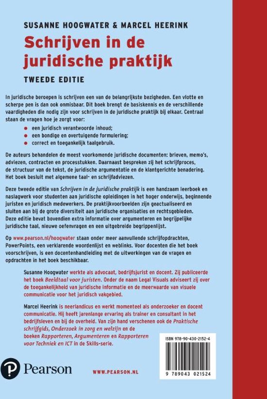 Schrijven in de juridische praktijk | 9789043021524 | Susanne Hoogwater ...
