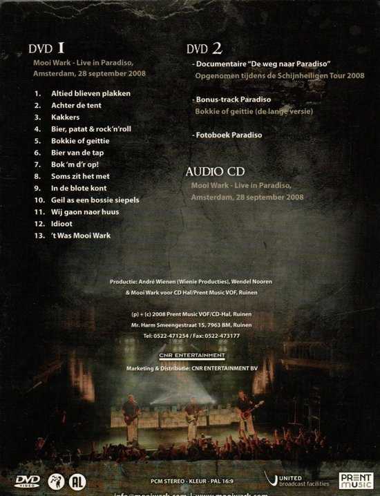 Mooi Wark - Live in Paradiso 2008 (Dvd), Mooi Wark | Dvd's | bol.com