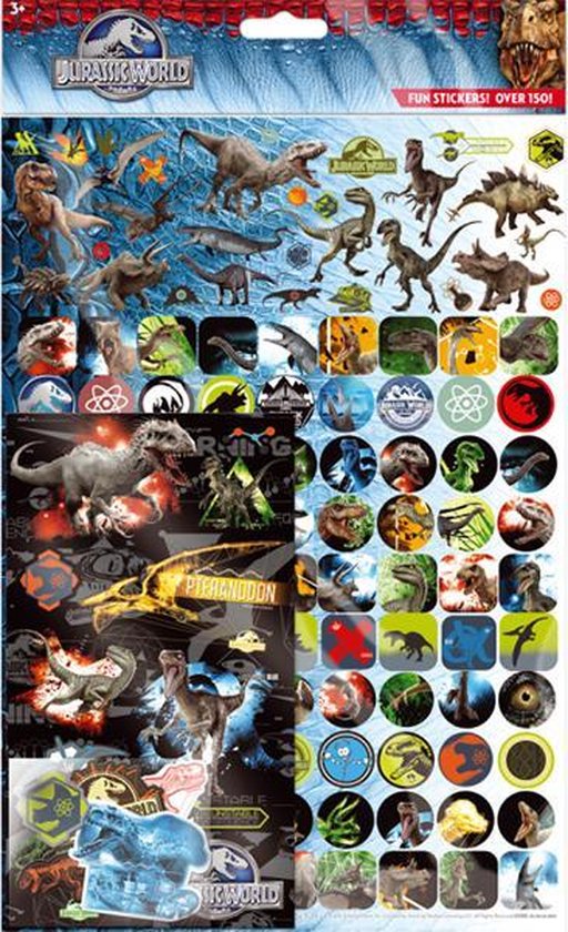 Stickers Jurassic World 150 stuks | bol.com