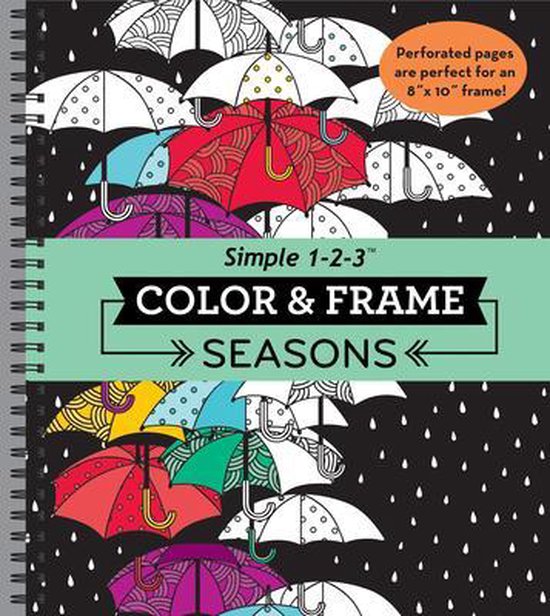 Color & Frame- Color & Frame - Seasons (Adult Coloring Book), New ...