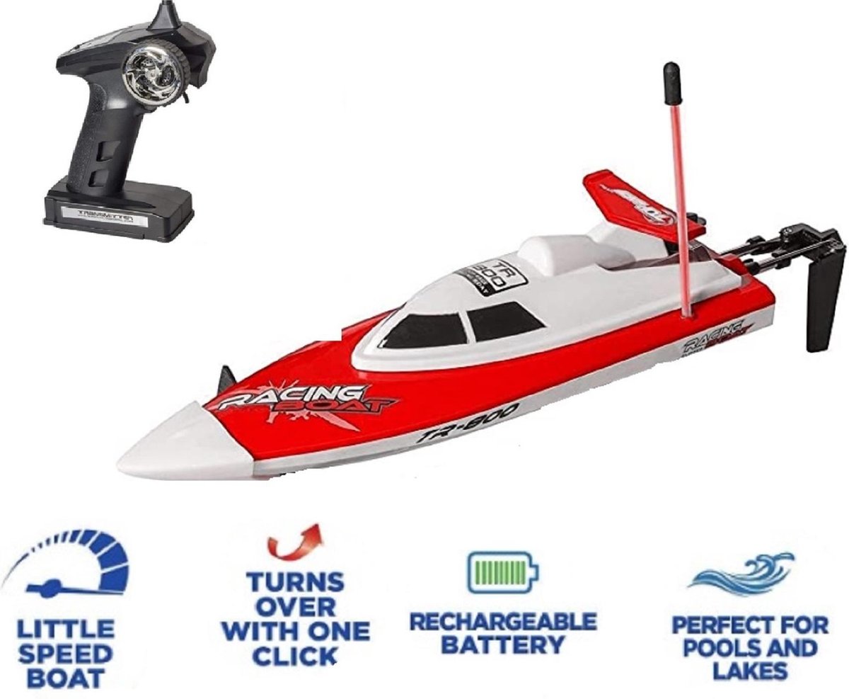 Radiografische rc boot / 24 cm / 4 kanalen / inclusief batterij en ...